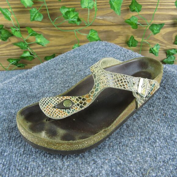 Birkenstock | Shoes | Birkenstock Womens Sandals With Croc Pattern ...